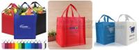 China Custom Non Woven Promotional Tote Bag with Handles 80gsm Eco Friendly Shopping Bag for sale