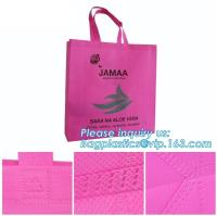 China Eco Friendly Non Woven Shopping Tote Bag 80gsm with Heat Seal Die Cut Handle for sale