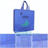 China Custom PP Non Woven Bag 80gsm D Cut Promotional Embossed Tote for Shopping for sale
