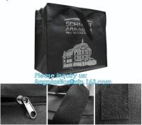 China Custom Logo Print Non Woven Tote Bag 80gsm Reusable Eco Friendly Shopping Bag for sale