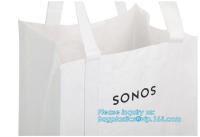 China Custom Ultrasonic Non Woven Bag with CMYK Print Laminated Handles 80gsm PP Promotional Tote for sale