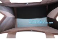 China Laminated Black PP Non Woven Tote Bag 80gsm Wholesale Promotional Eco Shopping Bag for sale