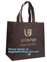 China Laminated Black PP Non Woven Tote Bag 80gsm Wholesale Promotional Eco Shopping Bag for sale