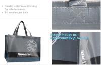 China Custom Laminated Non Woven Bag 80gsm PP Fabric Foldable Shopping Tote with Printing for sale