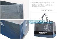 China Custom Laminated Non Woven Bag 80gsm PP Fabric Foldable Shopping Tote with Printing for sale
