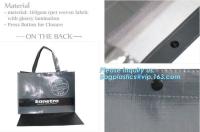 China Custom Laminated Non Woven Bag 80gsm PP Fabric Foldable Shopping Tote with Printing for sale