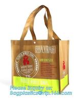 China Custom Logo Printed Laminated PP Non Woven Bag 80gsm Promotional Gift Tote for sale