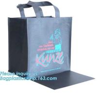 China Custom Logo Printed Non Woven Tote Bag 80gsm PP Shopping Bag Eco Friendly Promotional Gift Bag for sale