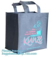 China Custom Logo Printed Non Woven Tote Bag 80gsm PP Shopping Bag Eco Friendly Promotional Gift Bag for sale