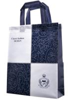China Blue Non Woven Wine Bag 80gsm PP Biodegradable Eco Friendly Promotional Tote for sale