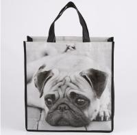 China Custom 80 Gsm Black Laminated Non Woven Bag Promotional Tote for Shopping for sale