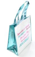 China Recycled Fabric Foldable Non Woven Bag 80gsm PP Laminated Eco Friendly Shopping Tote for sale