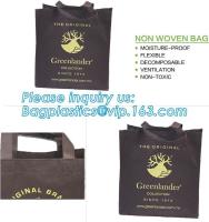 China Custom Logo OEM Non Woven Bag 80gsm PP Reusable Tote with Screen Print for sale