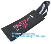 China Custom Logo Nonwoven Bag with Gloss Laminated Finish for Wine Gift Packaging for sale