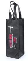 China Custom Logo Nonwoven Bag with Gloss Laminated Finish for Wine Gift Packaging for sale