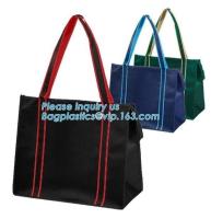 China Custom Printed PP Laminated Non Woven Shopping Bag Eco Friendly Tote 80gsm for sale