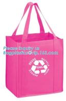 China Custom Printed PP Laminated Non Woven Shopping Bag Eco Friendly Tote 80gsm for sale