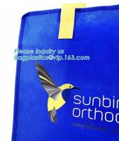 China Custom Eco Friendly Non Woven Shopping Bag with Heat Seal Closure 80gsm for sale
