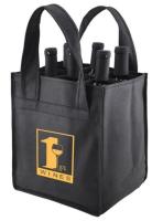 China Custom PP Laminated Non Woven Wine Tote Bag Promotional Shopping Bag 80gsm for sale