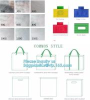 China Custom Eco-Friendly Non Woven Tote Bag with PP Handle for Shopping 80gsm for sale