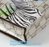 China Gray Punch Non Woven Bag with Bottom 80gsm PP Material Tote Bag for Shopping for sale