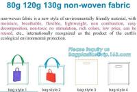 China Custom Printed Non Woven Shopping Bag 80gsm Durable Eco Friendly Promotional Tote for sale