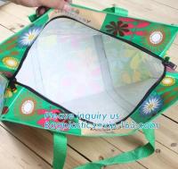 China Custom Non Woven Bags Eco Friendly Tote Bag 80gsm with Lamination and Hot Stamping for sale