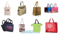 China Custom Recycled PP Non Woven Shopping Tote Bag with Laminated Folding 80gsm for sale
