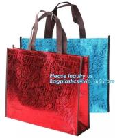China Customized Foldable Eco Fabric Tote Non Woven Shopping Bag 80gsm Recyclable PP for sale