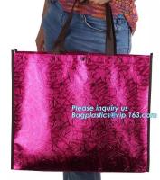 China Customized Foldable Eco Fabric Tote Non Woven Shopping Bag 80gsm Recyclable PP for sale