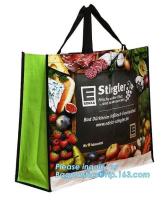 China Custom Printed Eco Friendly Non Woven Shopping Bag 80gsm Recycled PP Tote Bag for Grocery for sale