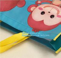 China Custom Laminated PP Non Woven Shopping Bag 80gsm Eco Friendly Reusable Tote for sale