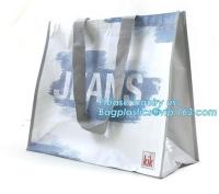 China Custom Logo Printed Laminated PP Non Woven Shopping Bag 80gsm Eco Friendly Promotional Tote for sale