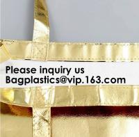 China Custom Printed Laminated Non Woven Shopping Bag 40x40x12cm 80gsm Eco Friendly Reusable Tote for sale