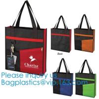 China Custom 80gsm Non Woven Tote Bag with Laminated Finish Eco Friendly Reusable Shopping Bag for sale