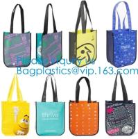 China Custom 80gsm Non Woven Shopping Bag Reusable Foldable Tote with Heat Transfer Printing for sale