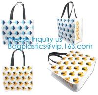 China Custom 80gsm Non Woven Shopping Bag Reusable Foldable Tote with Heat Transfer Printing for sale