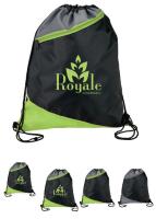 China Custom Eco-Friendly Waterproof Polyester Drawstring Bag 190D 210D 420D for Shopping Travel for sale