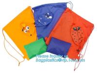 China Custom Logo Printed Polyester Drawstring Gym Sack Bag 54x40x40cm 70g for Sports Promotion for sale