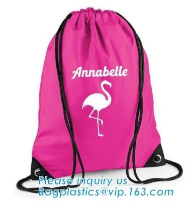 China Custom Foldable Drawstring Backpack Polyester Nylon Shoulder Bag 54x40cm 70g Promotional BAGEASE for sale