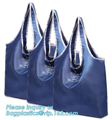 China 190T 210D Polyester Drawstring Backpack Foldable Ball Shopping Bag 70g Lightweight for sale