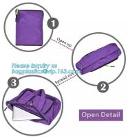 China Custom Polyester Foldable Shopping Bag 70g 12kg Capacity Promotional Reusable Grocery Tote for sale