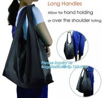 China Custom Reusable Foldable Ball Shopping Bag 190T Polyester 54x40x40cm for sale