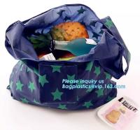 China Reusable Polyester Foldable Shopping Bag with Zipper Fruit Shape Tote 54x40x40cm 70g for sale
