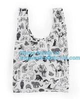 China Foldable Ball Shopping Bag 190T Polyester Reusable Grocery Bag 54x40x40cm Eco Friendly for sale