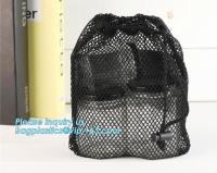 China Foldable Ball Shopping Bag 190T Polyester Reusable Drawstring Bag 54x40x40cm for sale