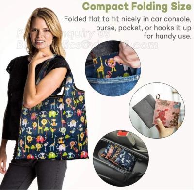 China Eco Friendly Nylon Grocery Shopping Bag Tote Shape Foldable 40x35cm Reusable for sale