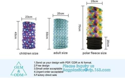 China Custom Logo Neck Warmer Bandana 100% Microfiber Polyester Wholesale Multifunctional Headwear for sale