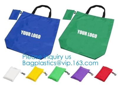China Customizable Foldable Polyester Shopping Tote Bag 34x57cm Eco Friendly Reusable for sale