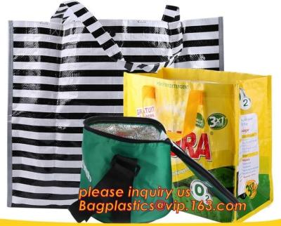 China Custom Laminated PP Woven Shopping Bag Foldable Reusable 120gsm Eco Friendly Tote for sale